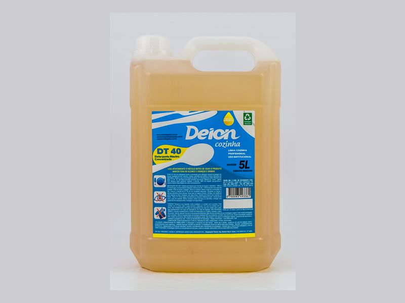 DT 40 DETERGENTE NEUTRO CONCENTRADO - Deion Limpeza Inteligente